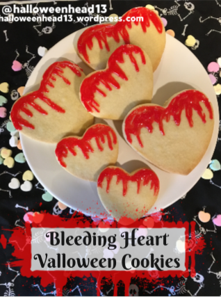 Bleeding Heart Valloween Cookies – Halloween Head