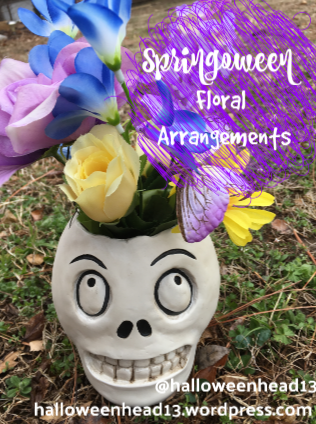 Springoween Floral Arrangements – Halloween Head