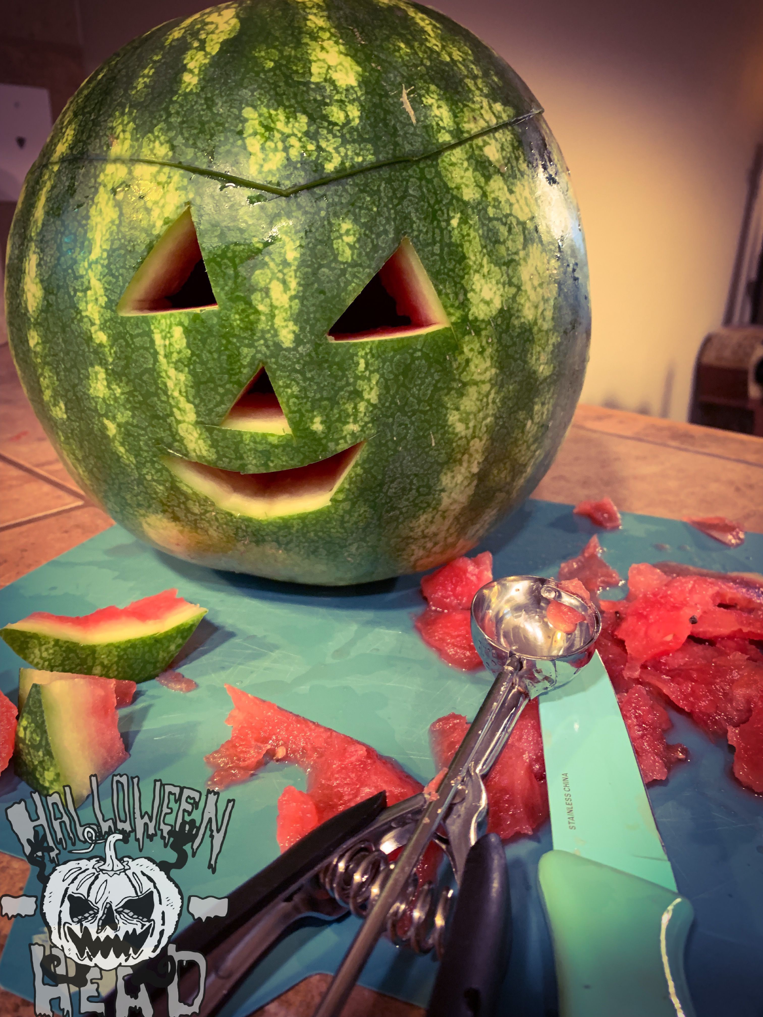 Summerween Jack-o-Melon – Halloween Head