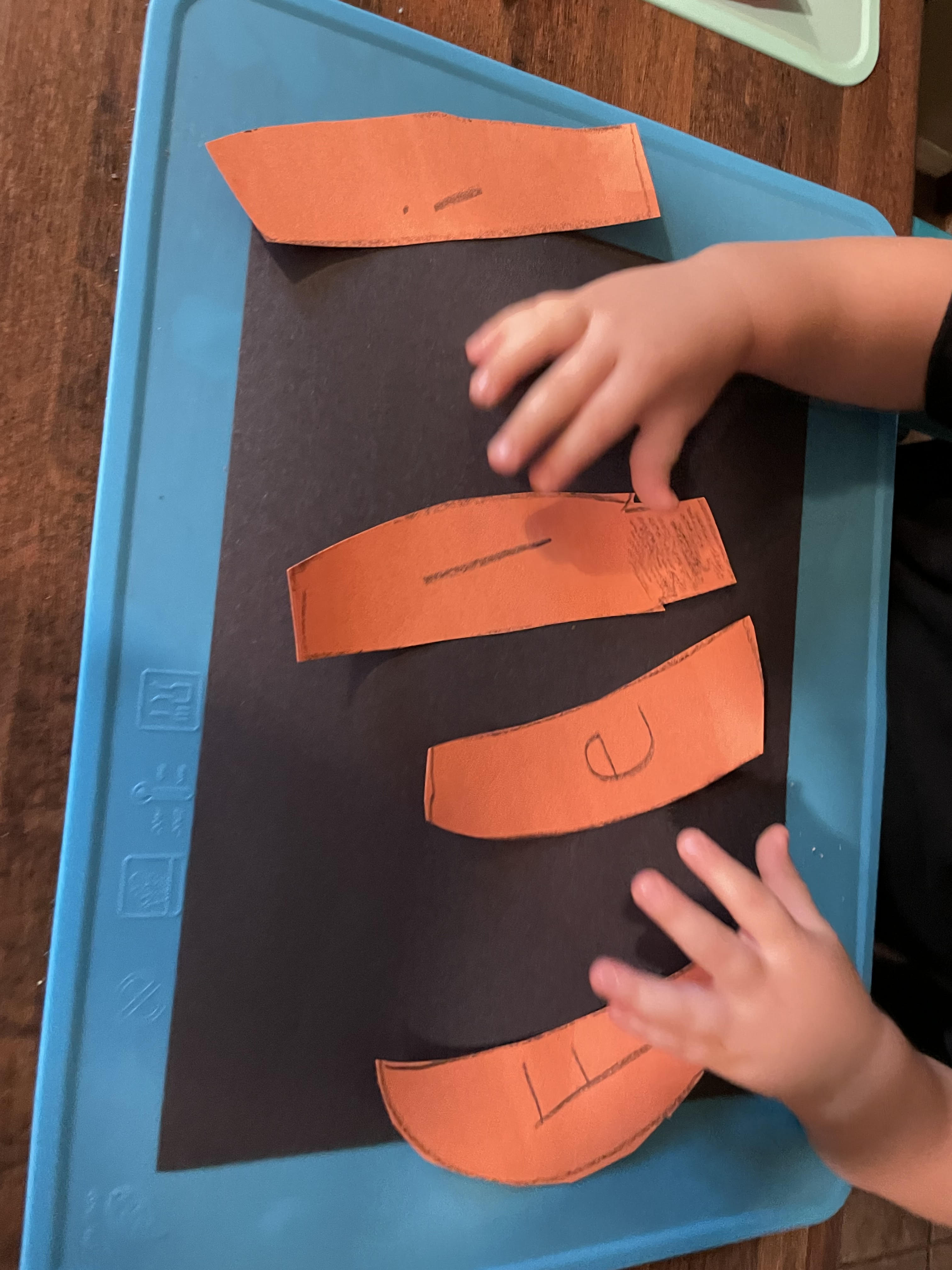 Pumpkin Name Puzzle for Kids – Halloween Head